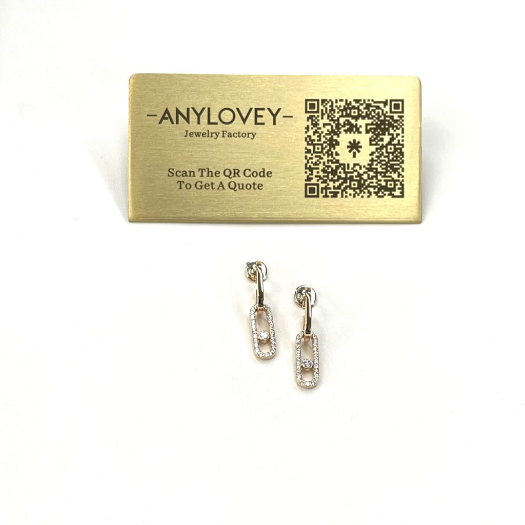 Messika Move Link Diamond Earrings For Women 18K Yellow Gold 12469-YG ...